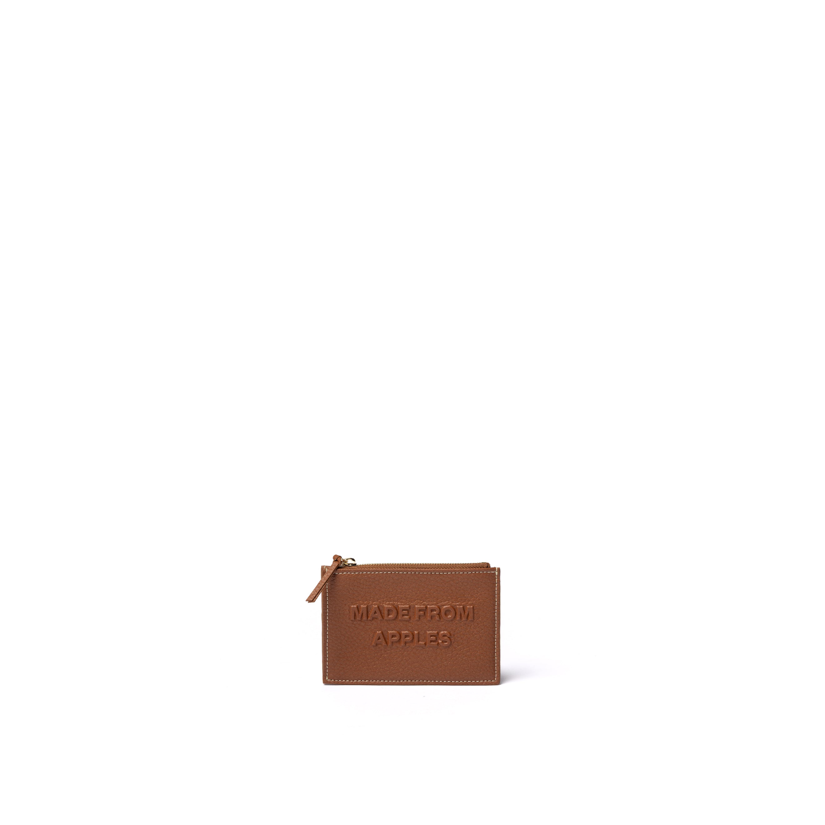 Ava Card Holder Cognac: vegan accessories | Apple | Miomojo